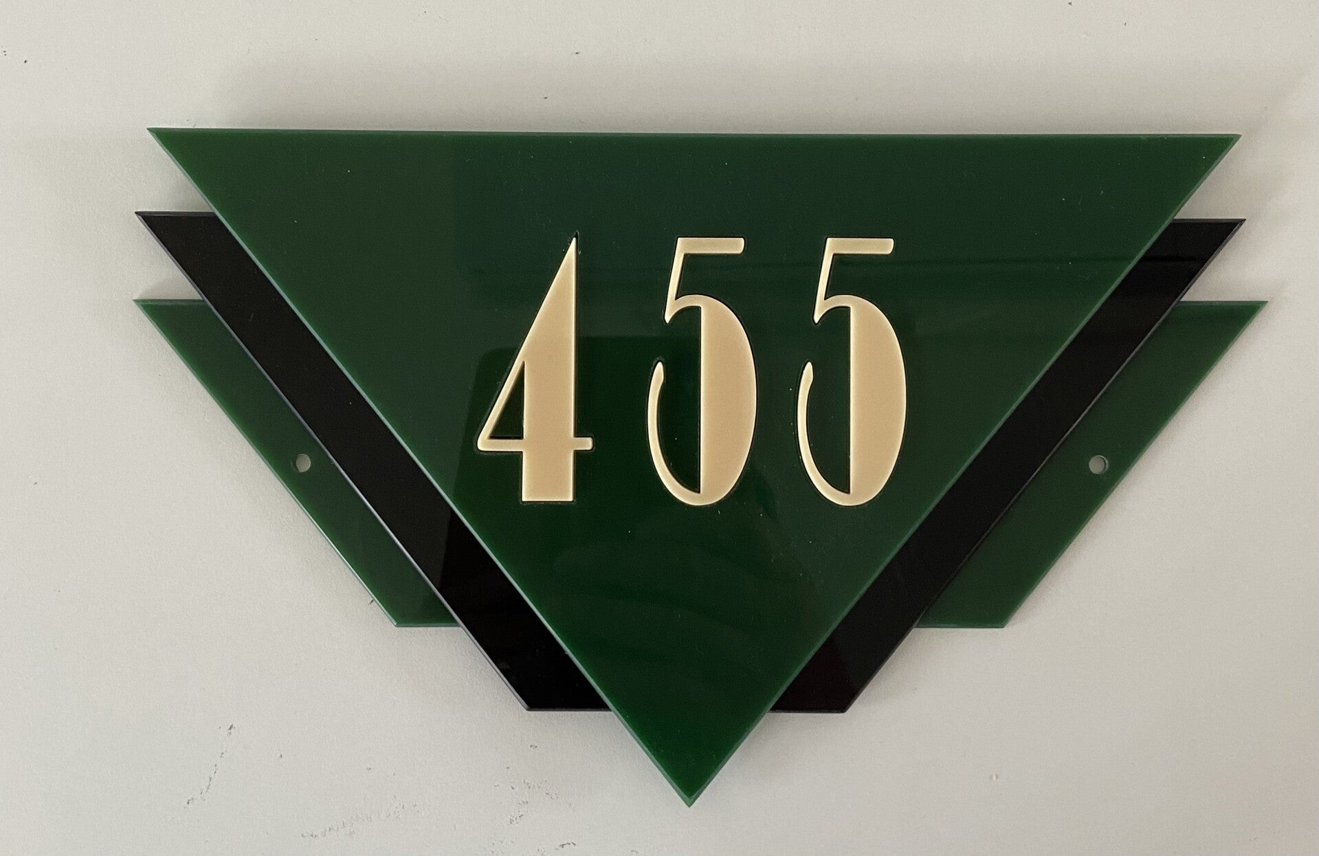 Art Deco and 1950’s custom door numbers