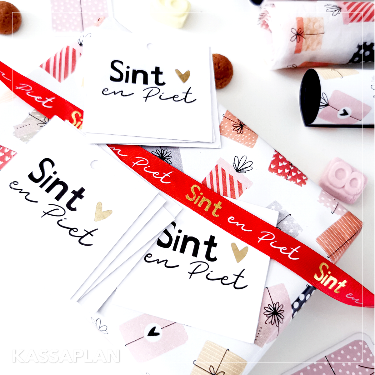 Cadeaukaartje/label, Sint en Piet | Hobbyshop Daantje