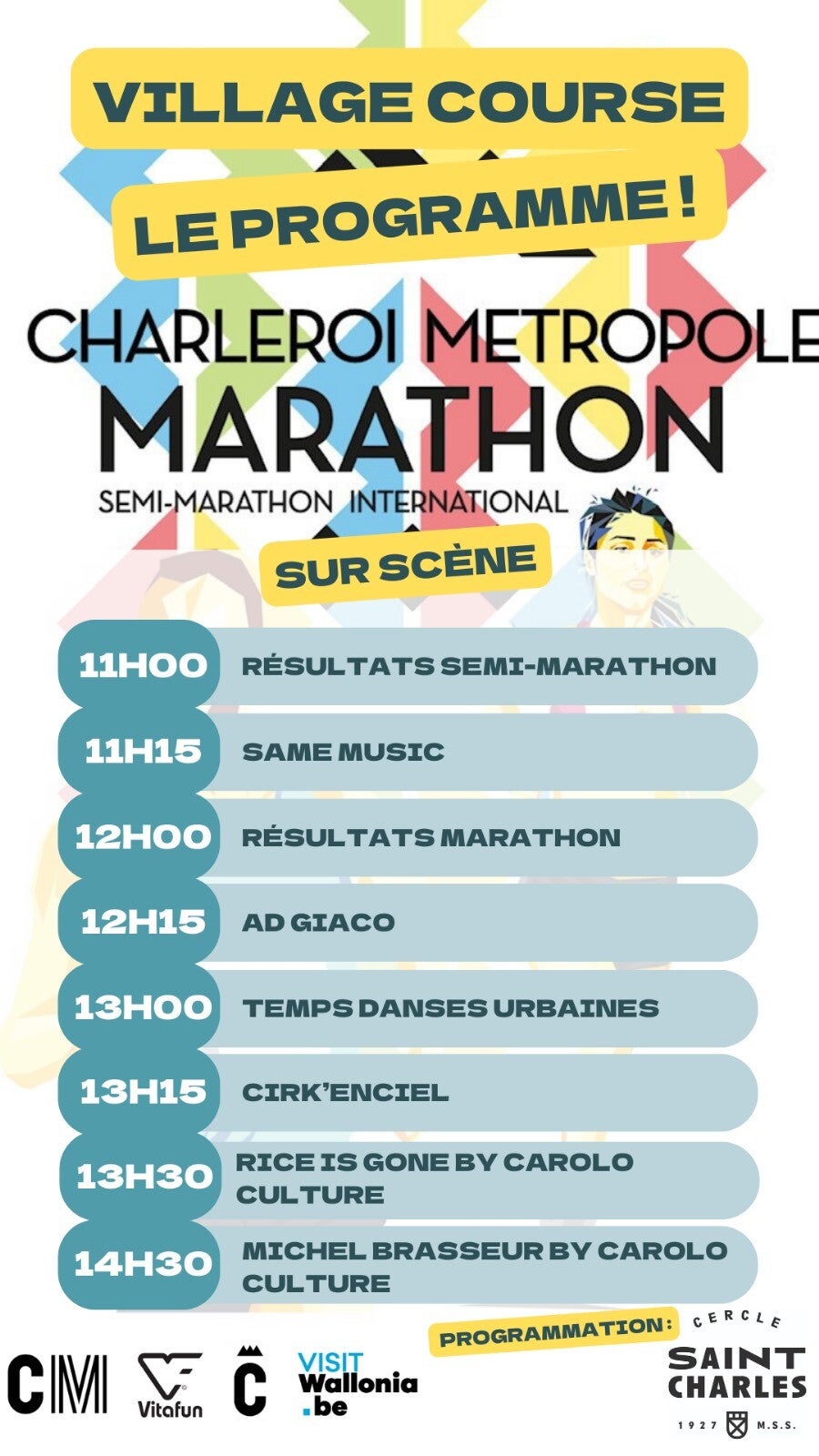 Programme animations | Marathon international de Charleroi