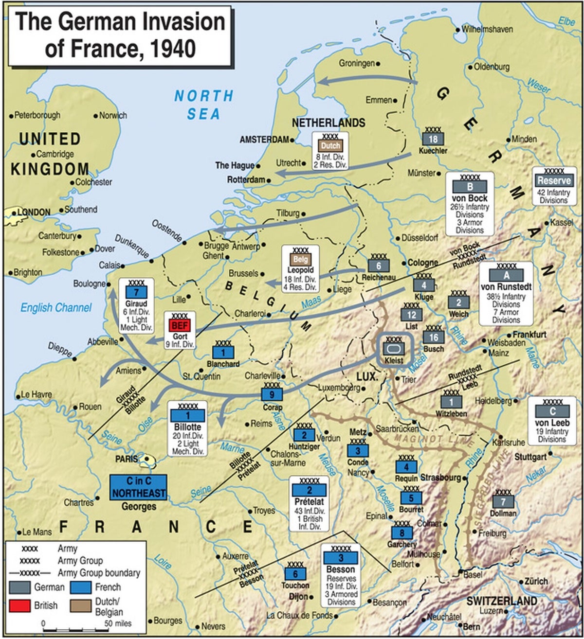 Axis order of battle / Battle of France / Western Front 1939-1940 | The ...