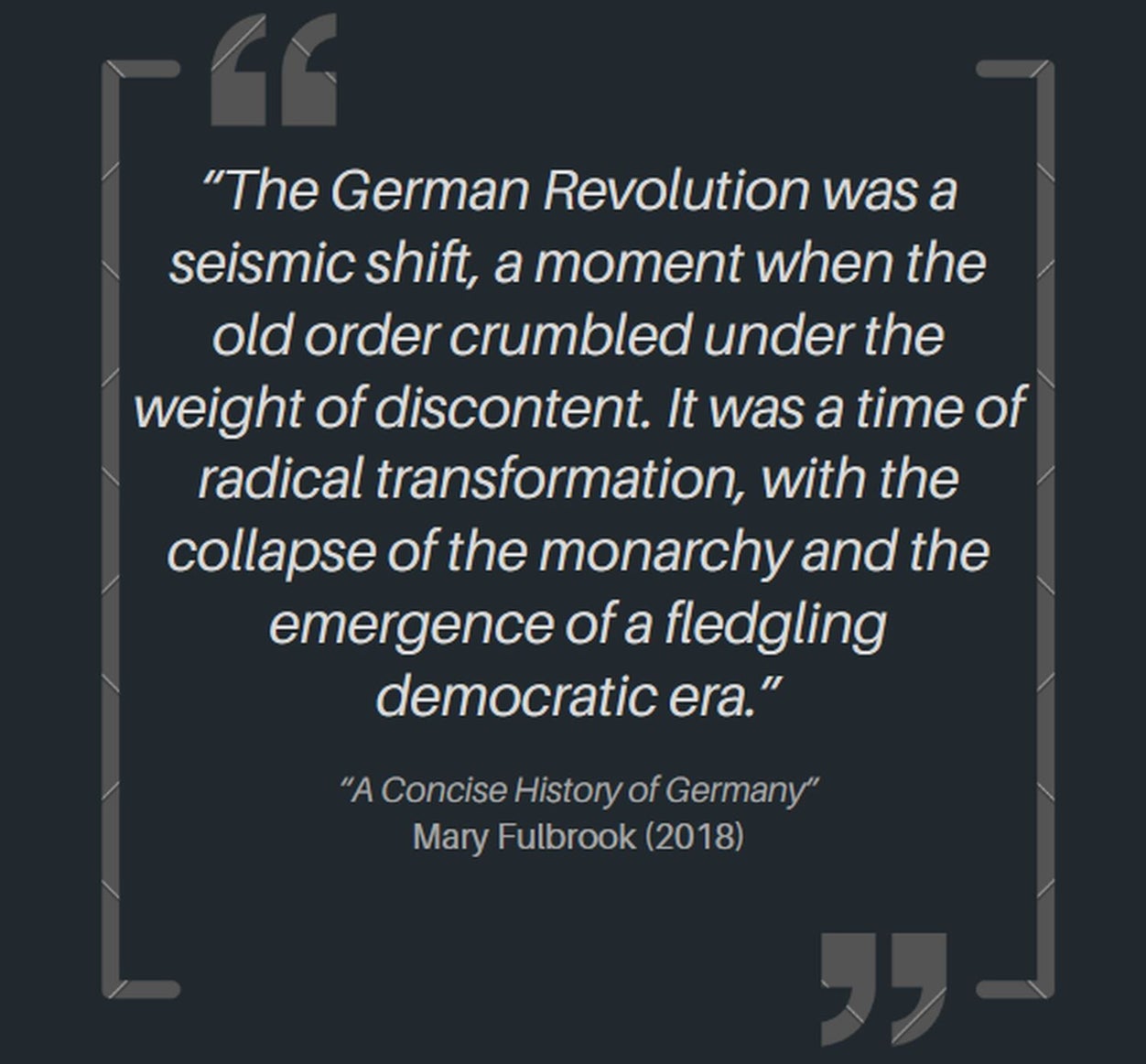 The German Revolution