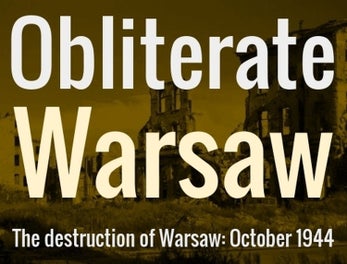Destruction of Warsaw / Warsaw Uprising / Poland / Occupied Europe ...