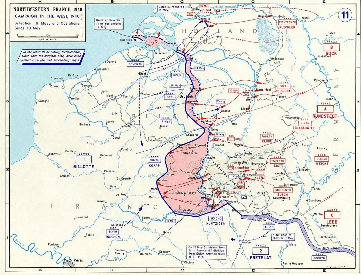 Army Group A / Axis order of battle / Battle of France / Western Front ...