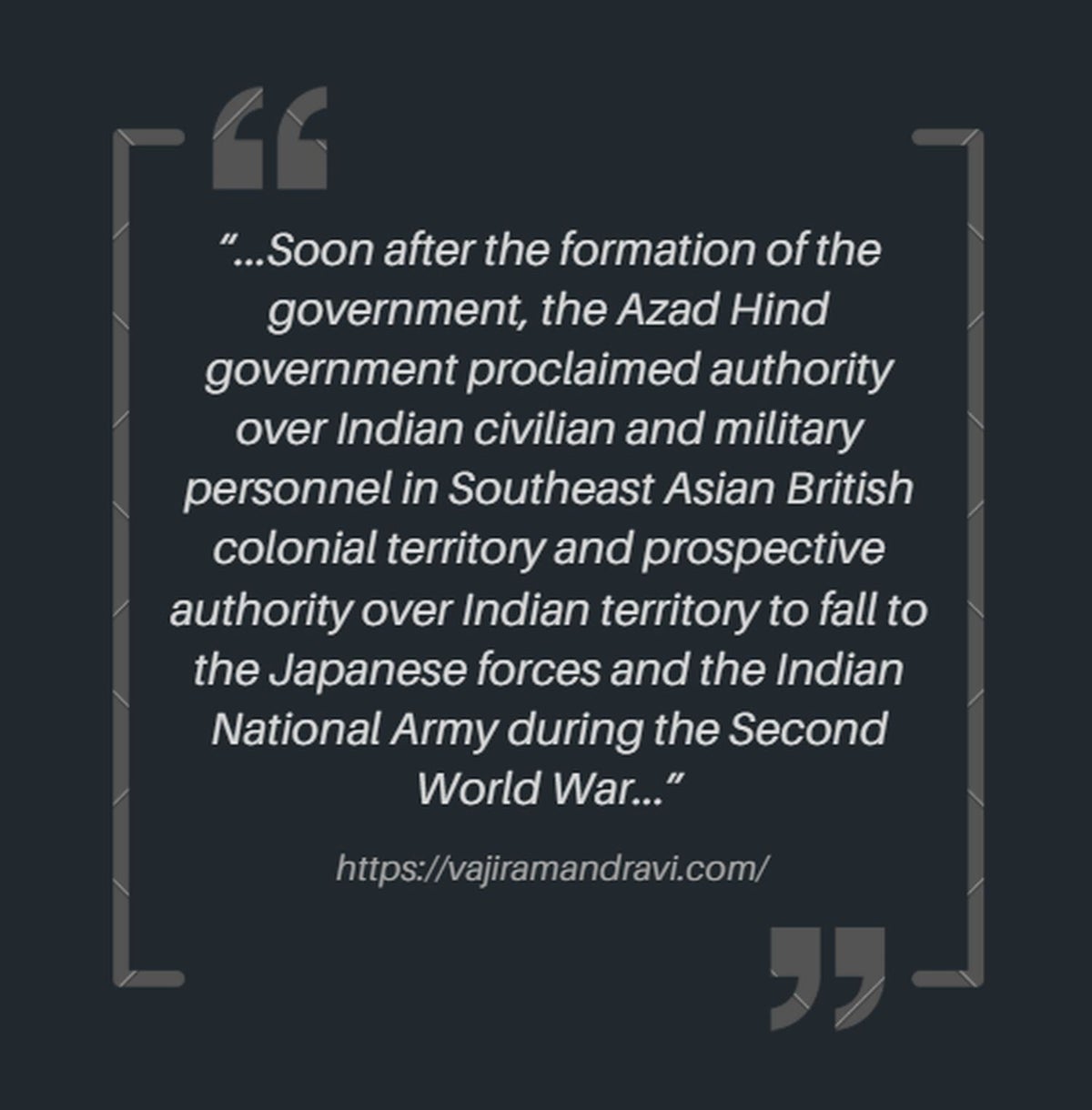 Azad Hind / The Axis Powers | The Second World War