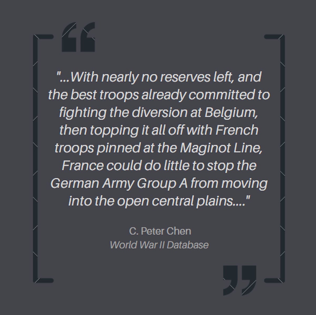 Army Group A / Axis order of battle / Battle of France / Western Front ...