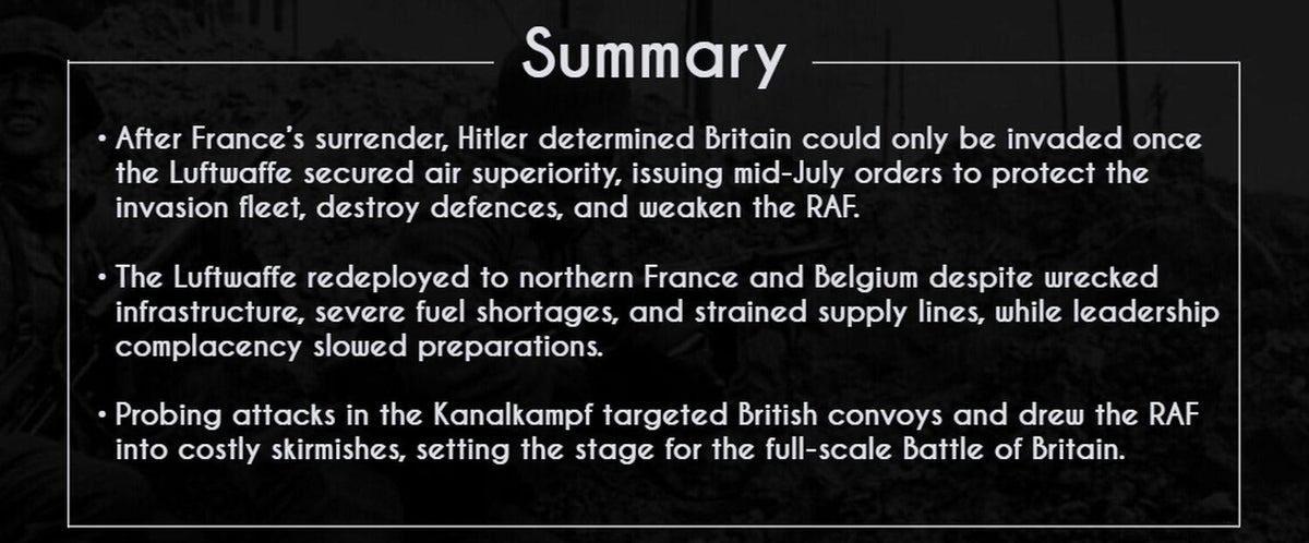 Phase 1: Kanalkampf - The Channel Battle / Battle of Britain / Western ...
