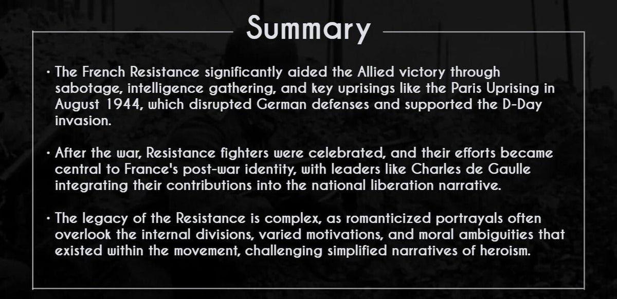 The French Resistance / France / Occupied Europe | The Second World War