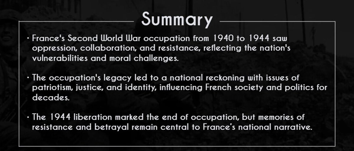 France / Occupied Europe | The Second World War