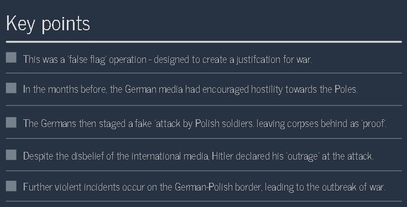 Gliewitz Incident / Prelude to war / Invasion of Poland | The Second ...