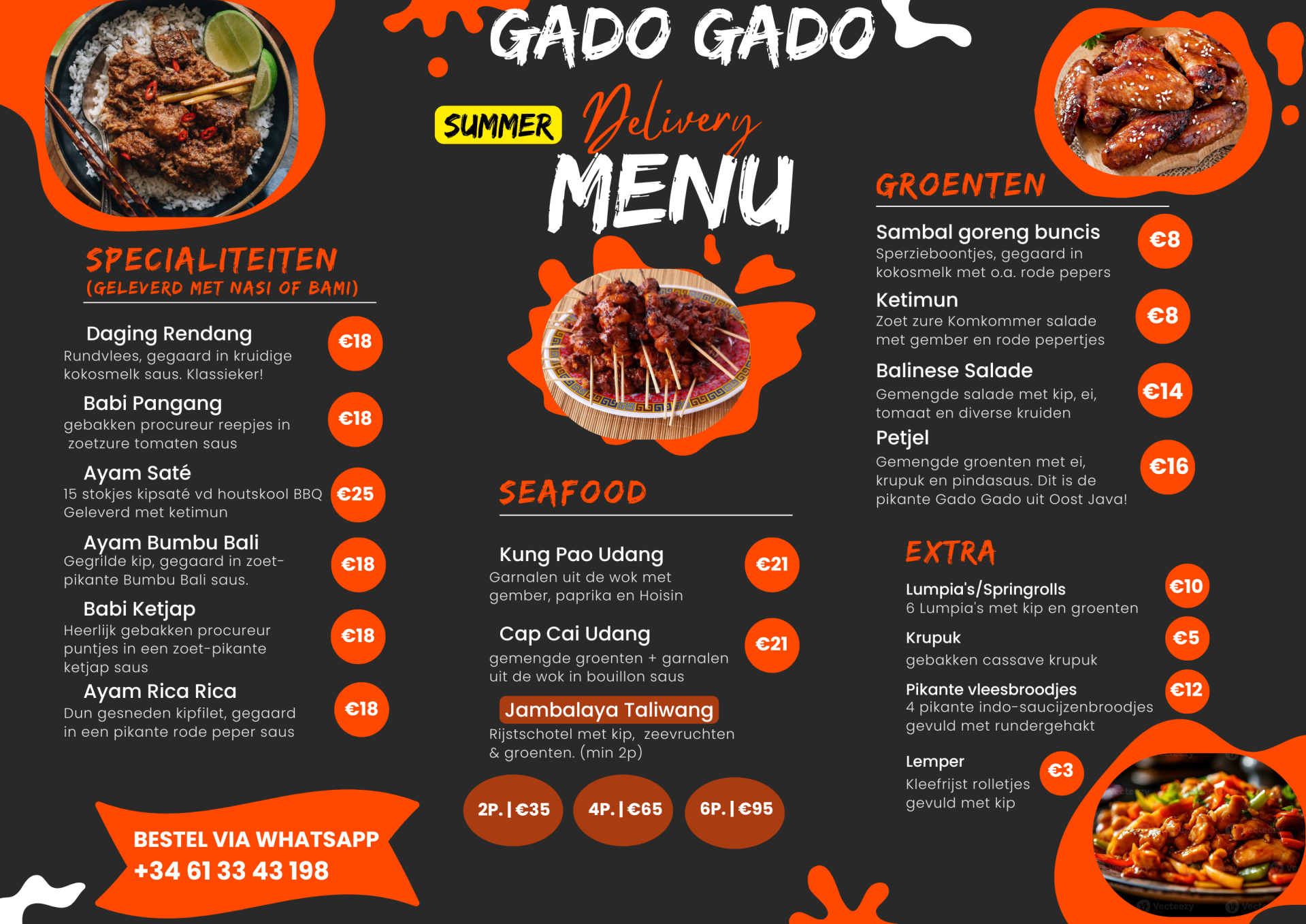 Menu | Gado Gado Indonesische specialiteiten