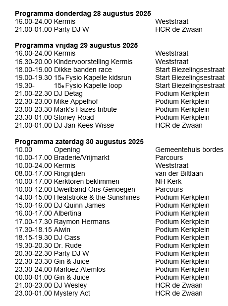 Programma | De Kapelse Dag
