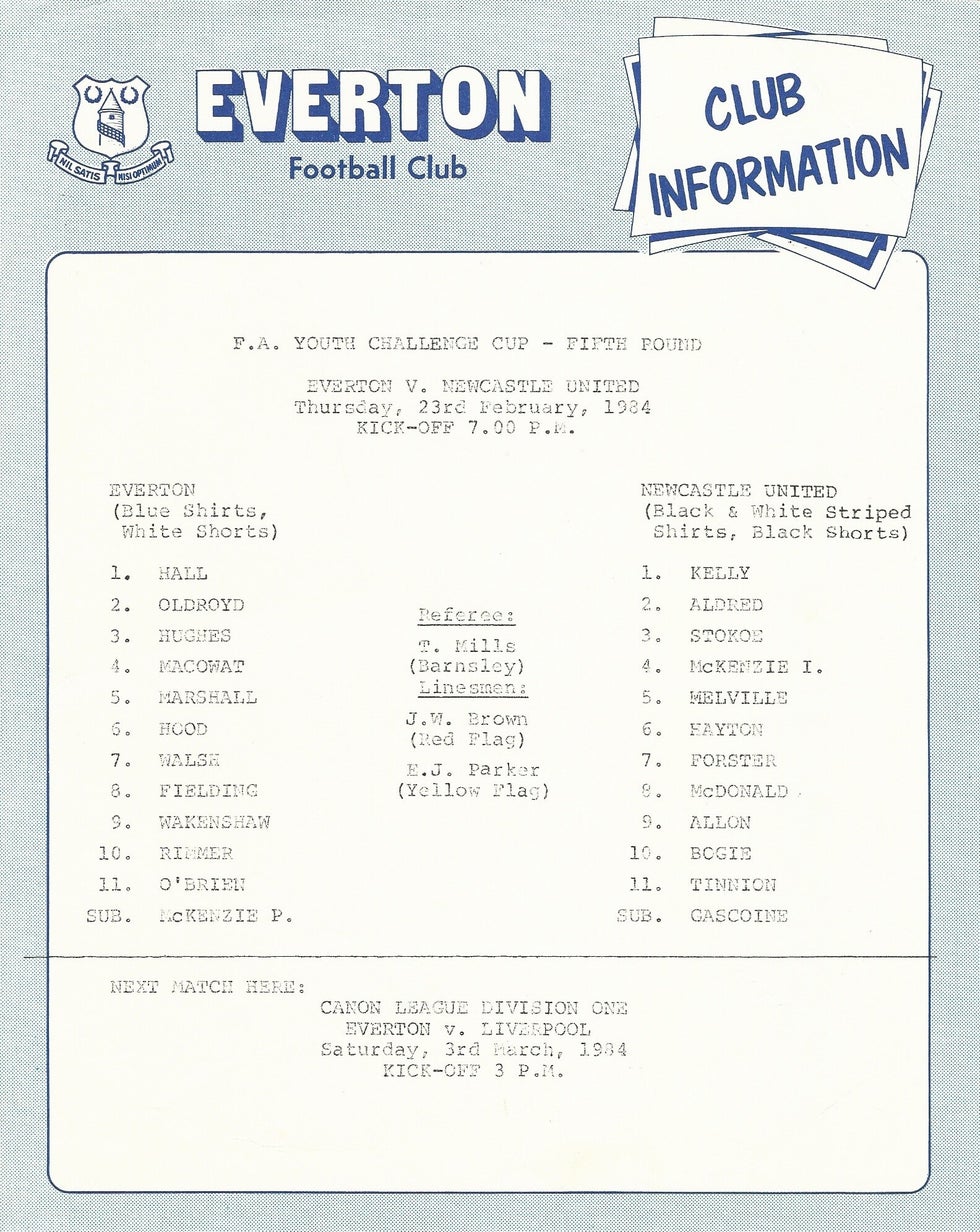 1983-84 | Everton in the FA Youth Cup