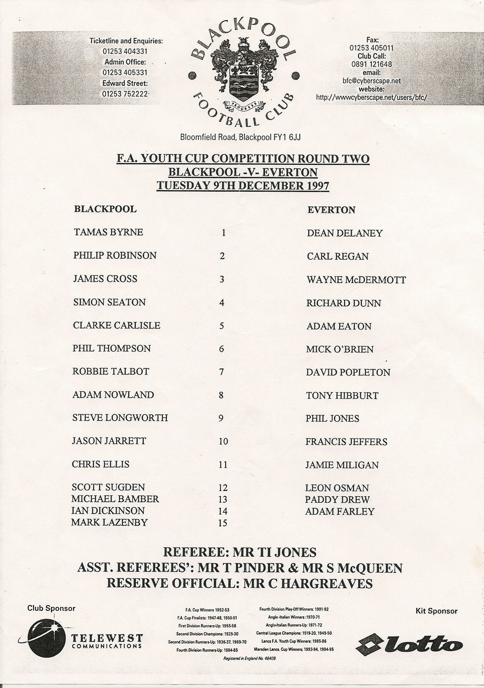 1997-98 | Everton in the FA Youth Cup