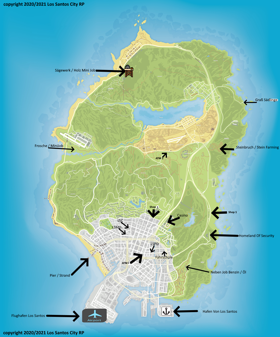 LSCRP GTA V Map | Los Santos City Life