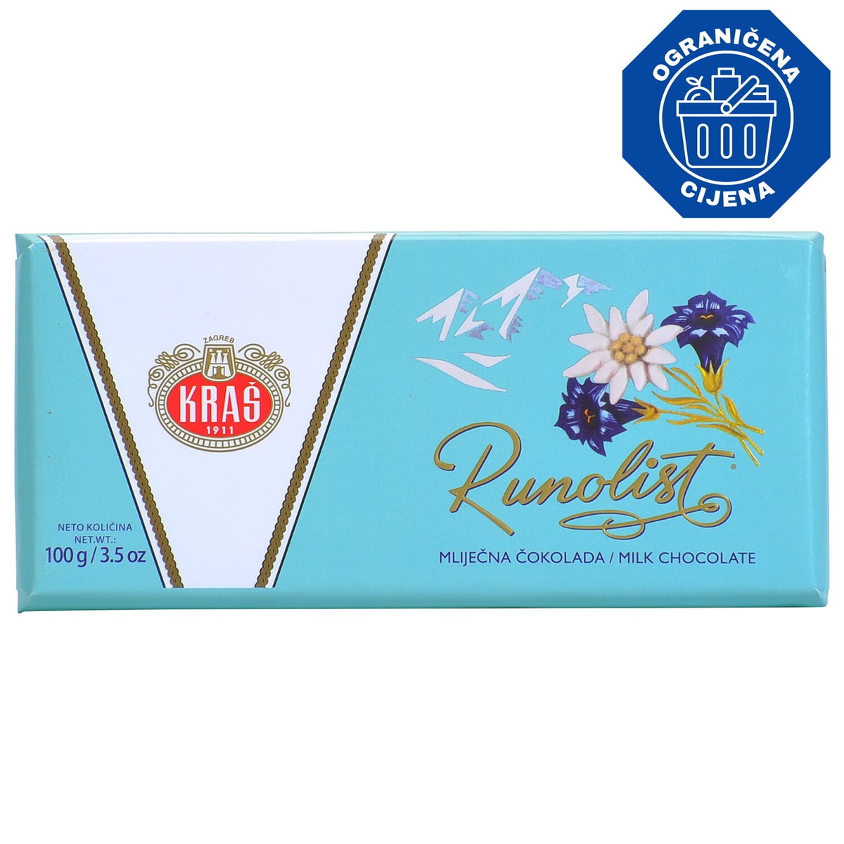 Kras Runolist Milchschokolade 100 g | Lebensmittelladen Smokvica