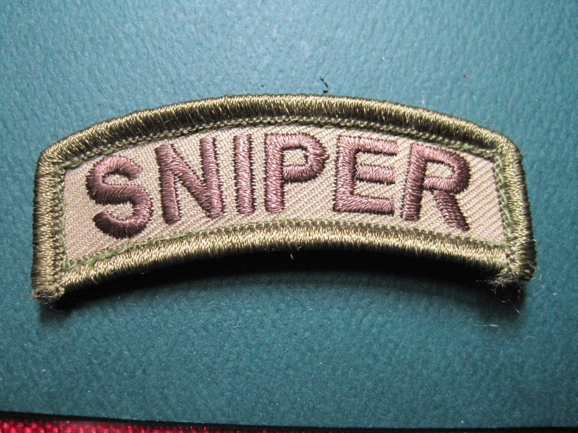 "SNIPER" HAT TAB MORALE PATCH COLOR CHOICE HOOK BACK | MORALE PATCH MANIA