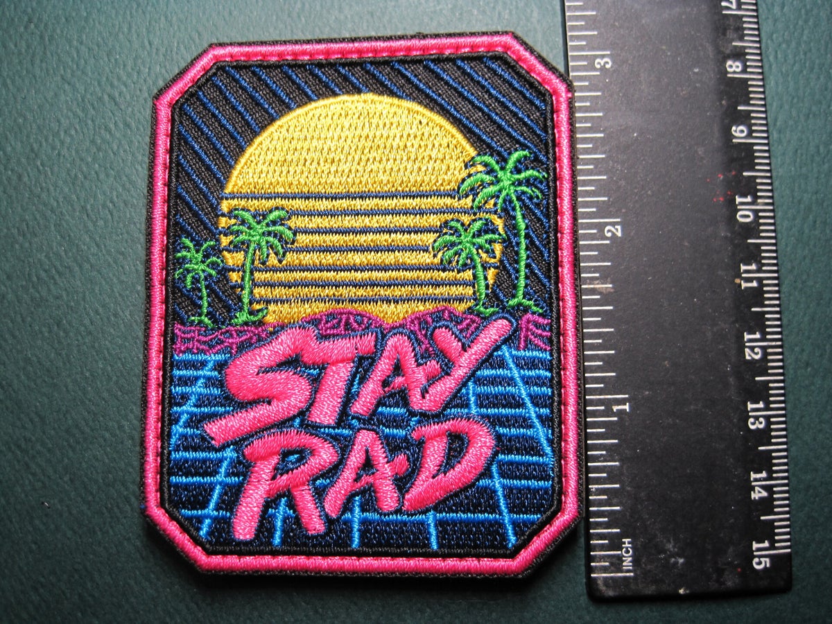 "STAY RAD" MORALE PATCH HOOK BACK GREAT GIFT IDEA! | MORALE PATCH MANIA