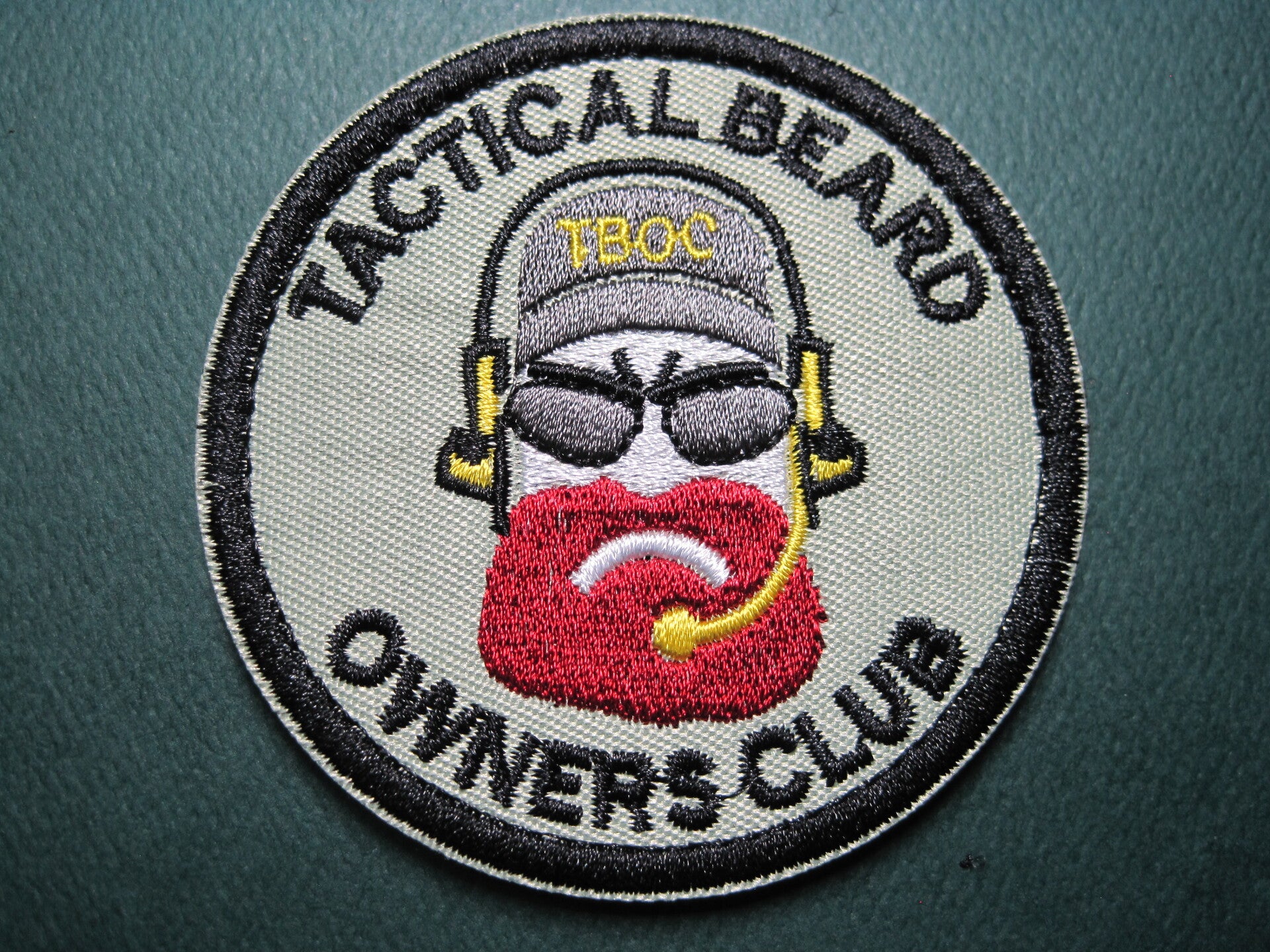 TACTICAL BEARD PATCH COLOR CHOICE HOOK BACK | MORALE PATCH MANIA