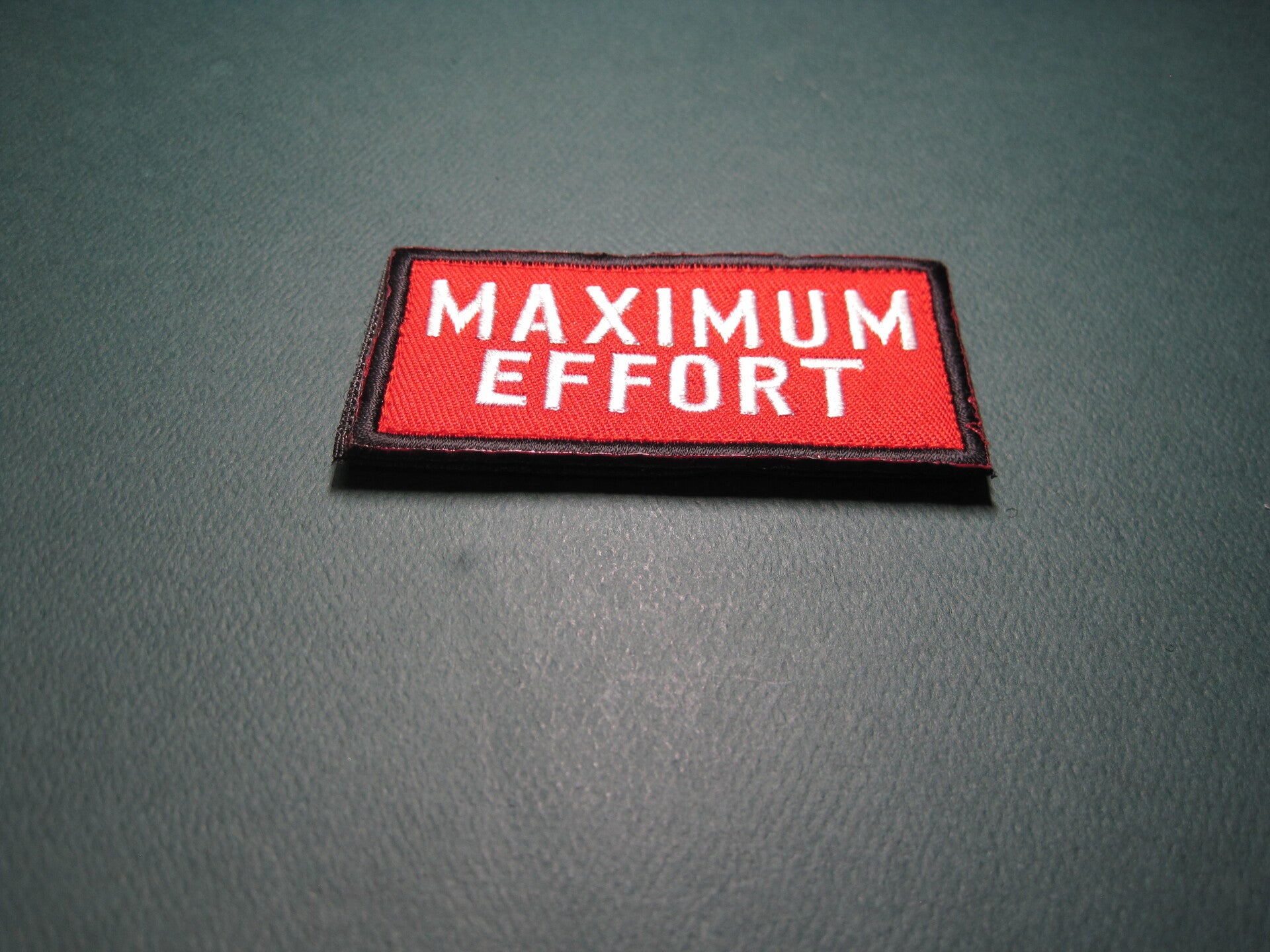 "MAXIMUM EFFORT" MORALE PATCH HOOK BACK | MORALE PATCH MANIA