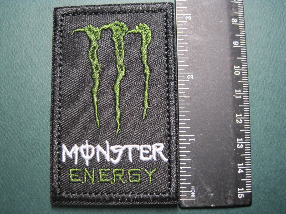 MONSTER ENERGY DRINK MORALE PATCH HOOK BACK | MORALE PATCH MANIA