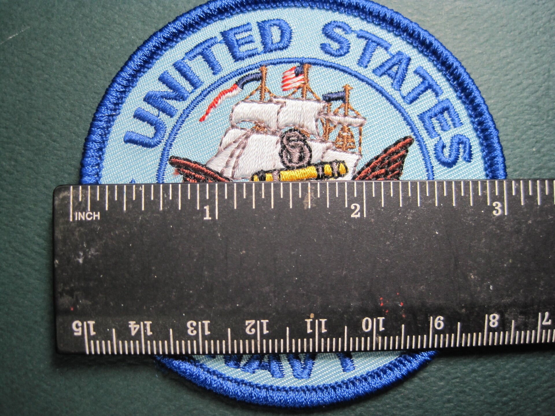 MILITARY U.S. NAVY CIRCLE PATCH, EMBROIDERY, IRON ON | MORALE PATCH MANIA