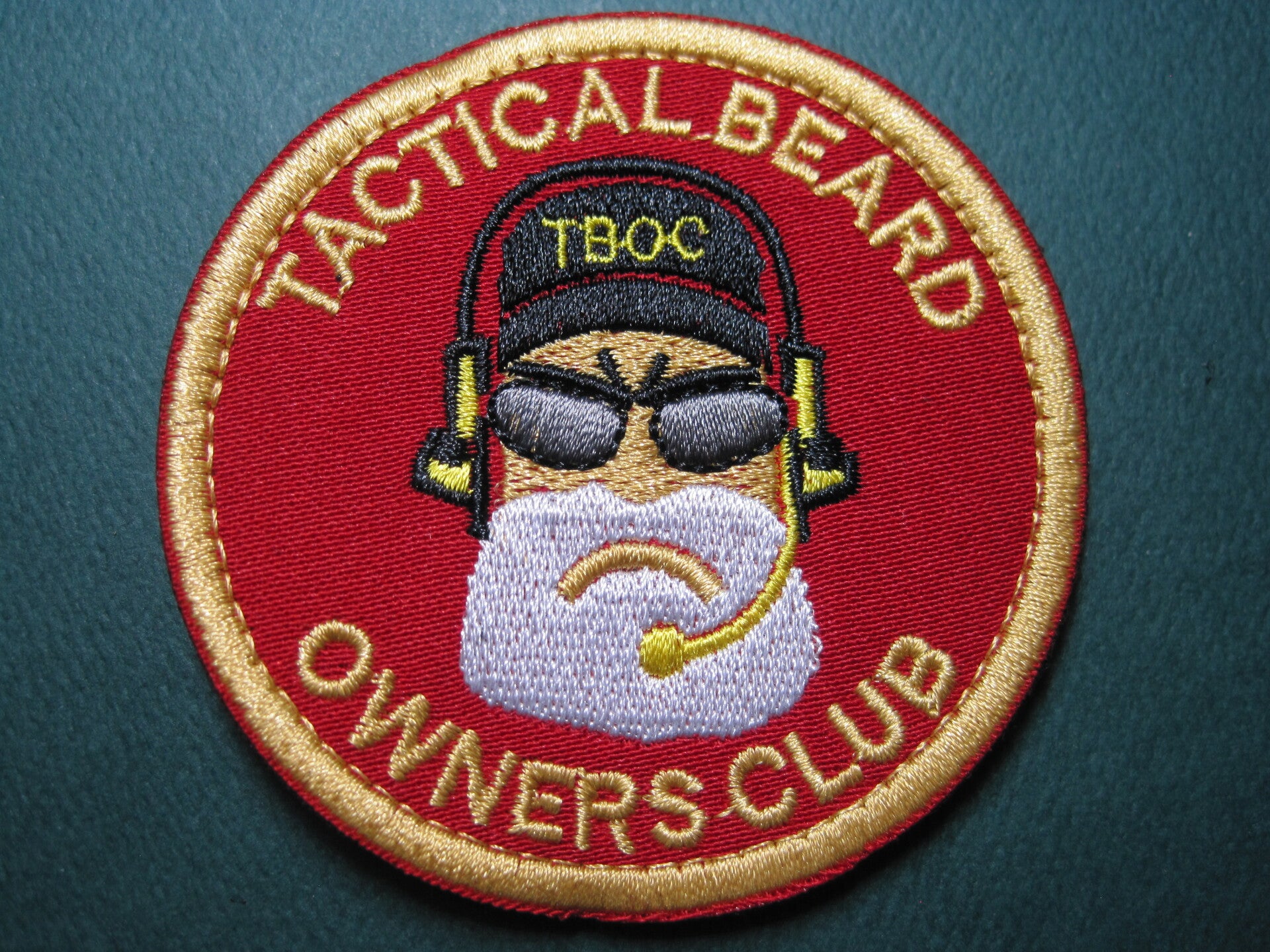 TACTICAL BEARD PATCH COLOR CHOICE HOOK BACK | MORALE PATCH MANIA