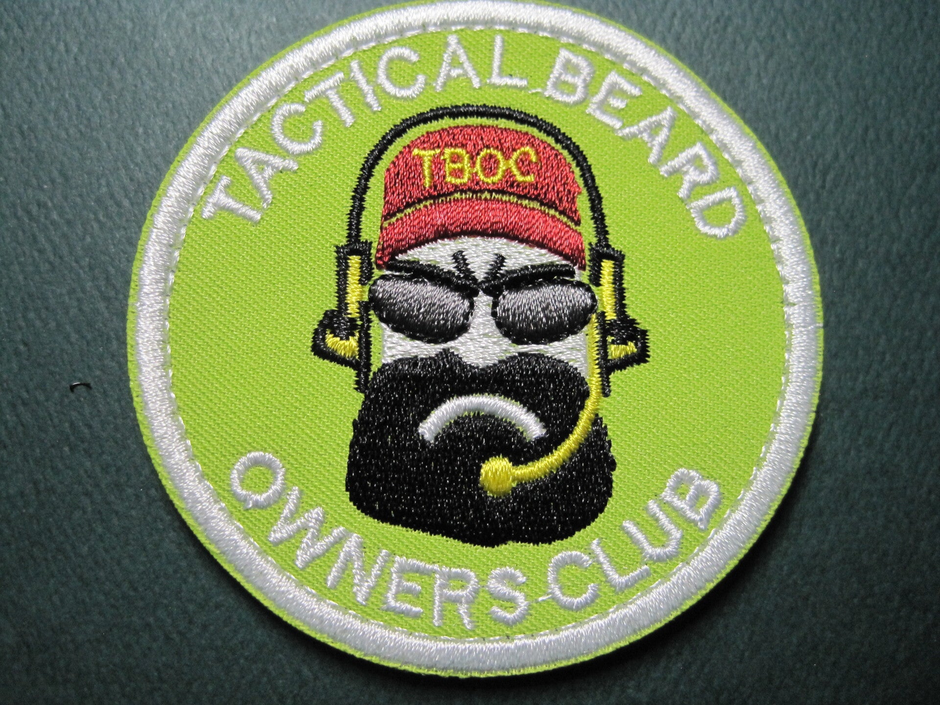 TACTICAL BEARD PATCH COLOR CHOICE HOOK BACK | MORALE PATCH MANIA