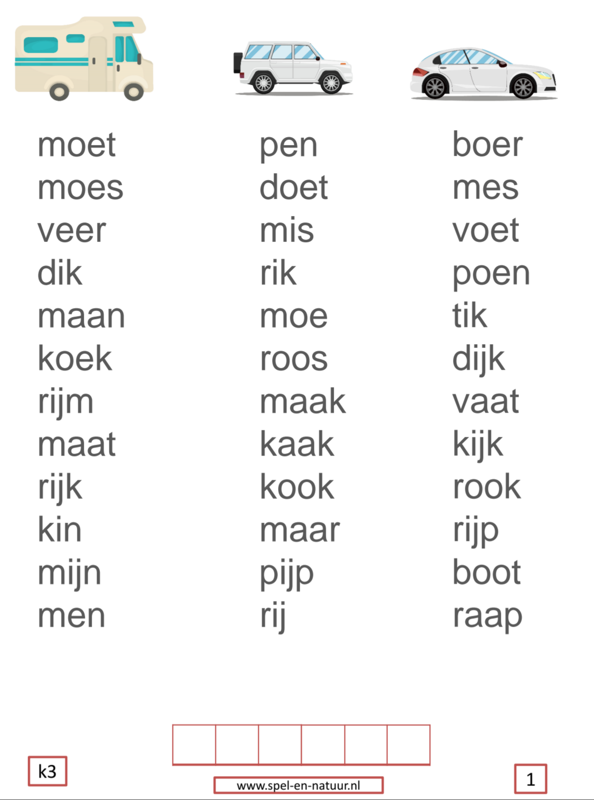 Lezen en zo / Taal groep 3 | www.spel-en-natuur.nl