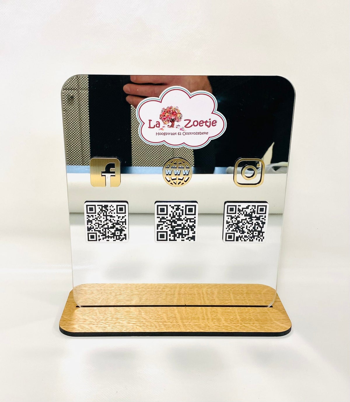 QR-code bord | La-Zoetje