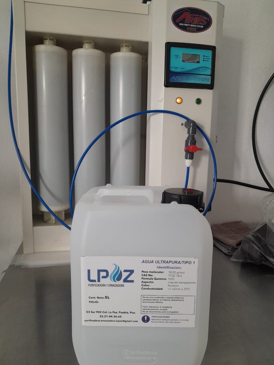 Agua Grado HPLC Ultra Pura | Purificadora La Paz