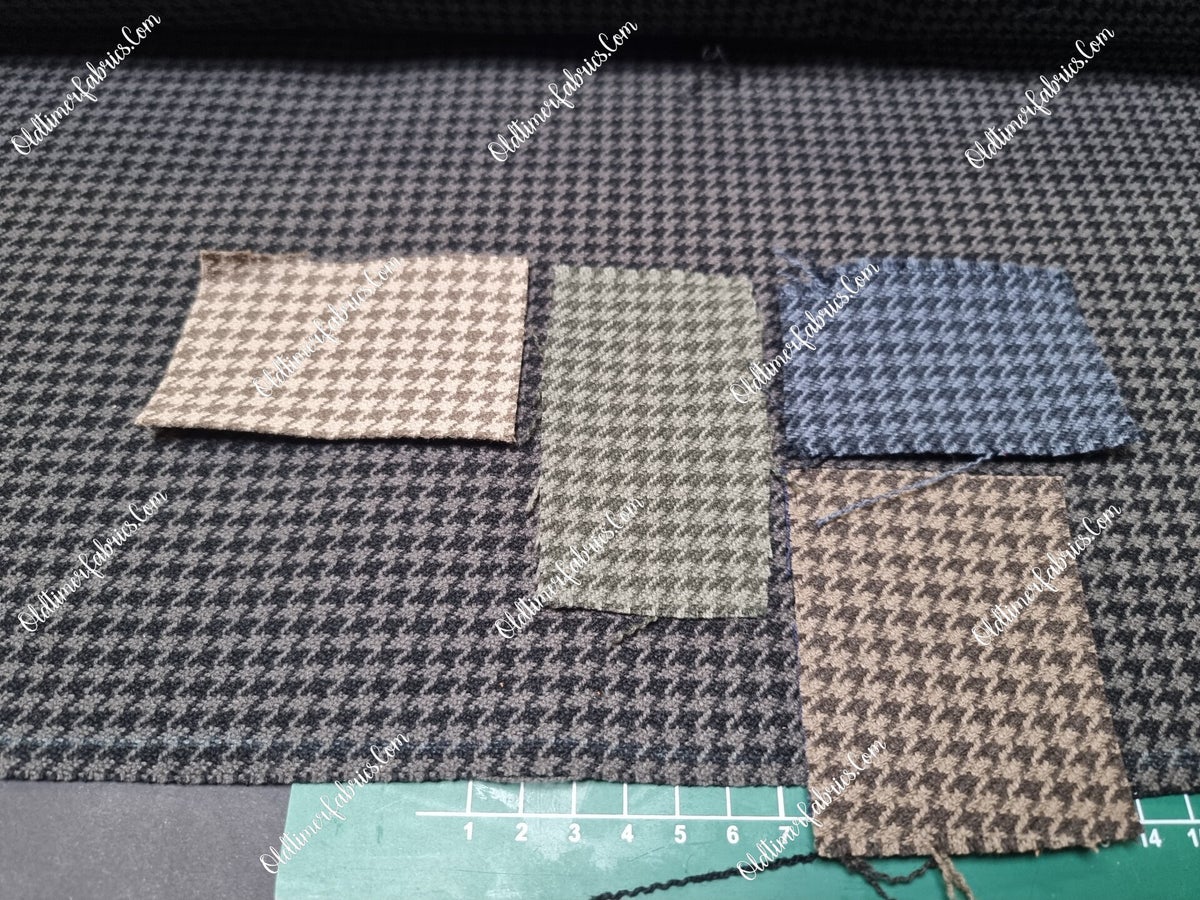 BMW E30 Nutria 0213 Hahnentritt Middle Lane Fabric | E30Seats.com