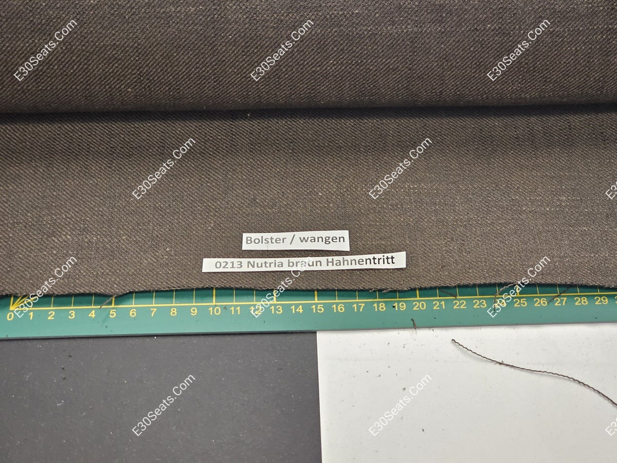 BMW E24 E28 E30 0213 Nutria Bolster Fabric | E30Seats.com