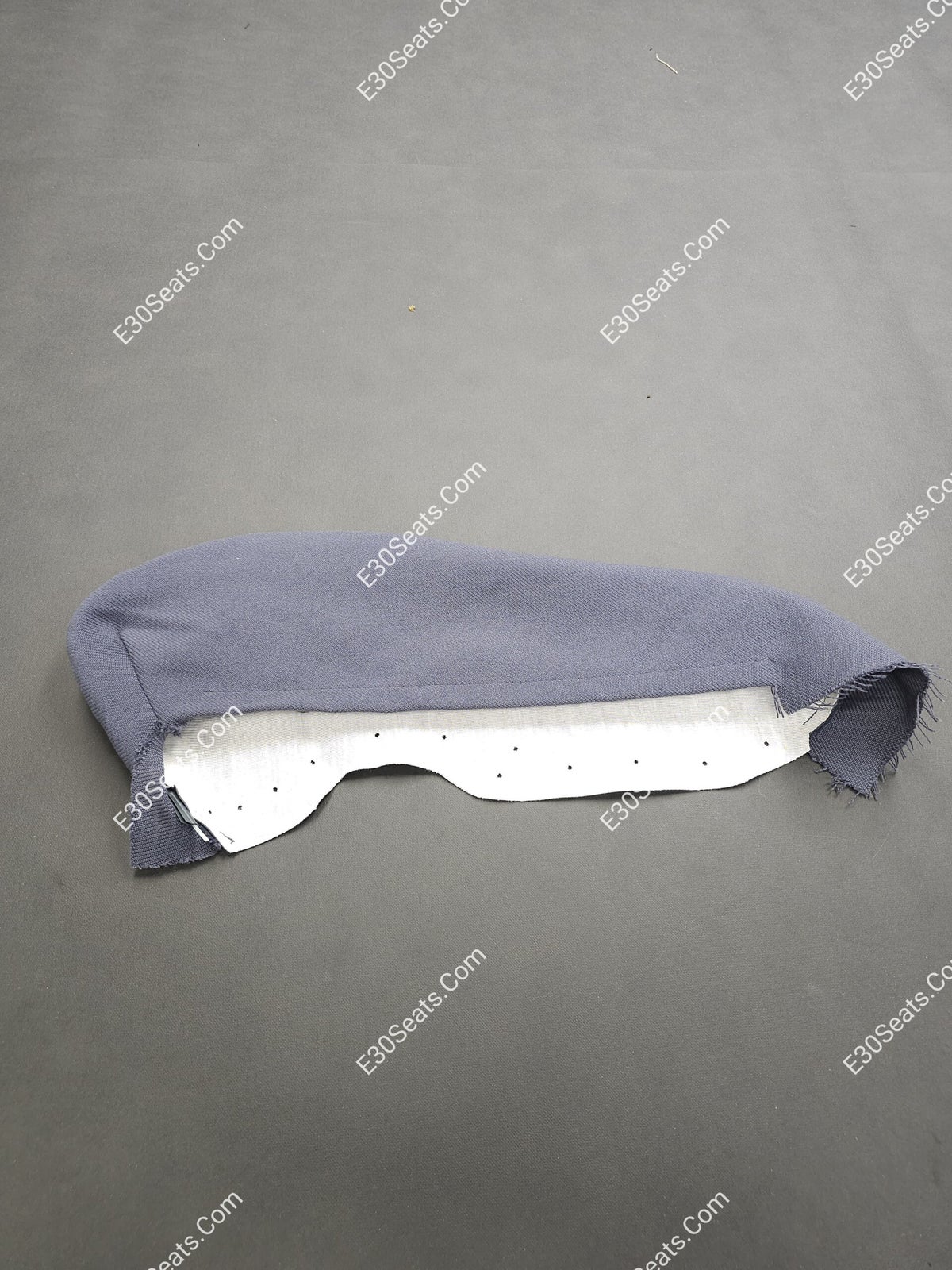 BMW E30 Indigo Blue Überkaro 0381 Right Lower Bolster | E30Seats.com