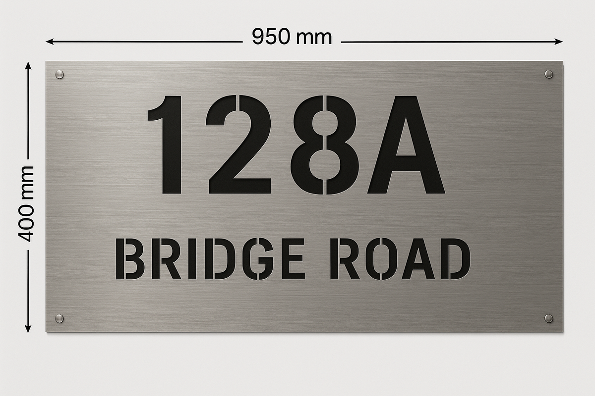 Stainless Steel Address Plaque | DC Laser