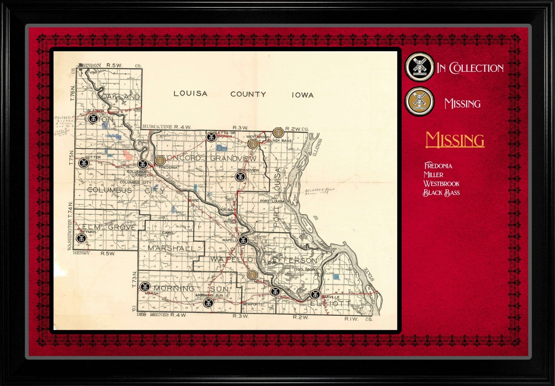 COUNTY MAP / MAPS | IOWA HERITAGE RAILROAD DEPOT COLLECTION