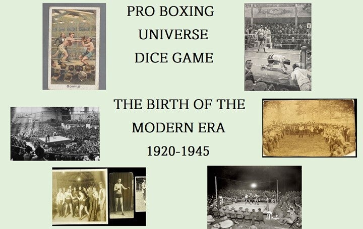 Boxing ERA IV: The Birth of the Modern Era 1920-1945 | pbudicegame