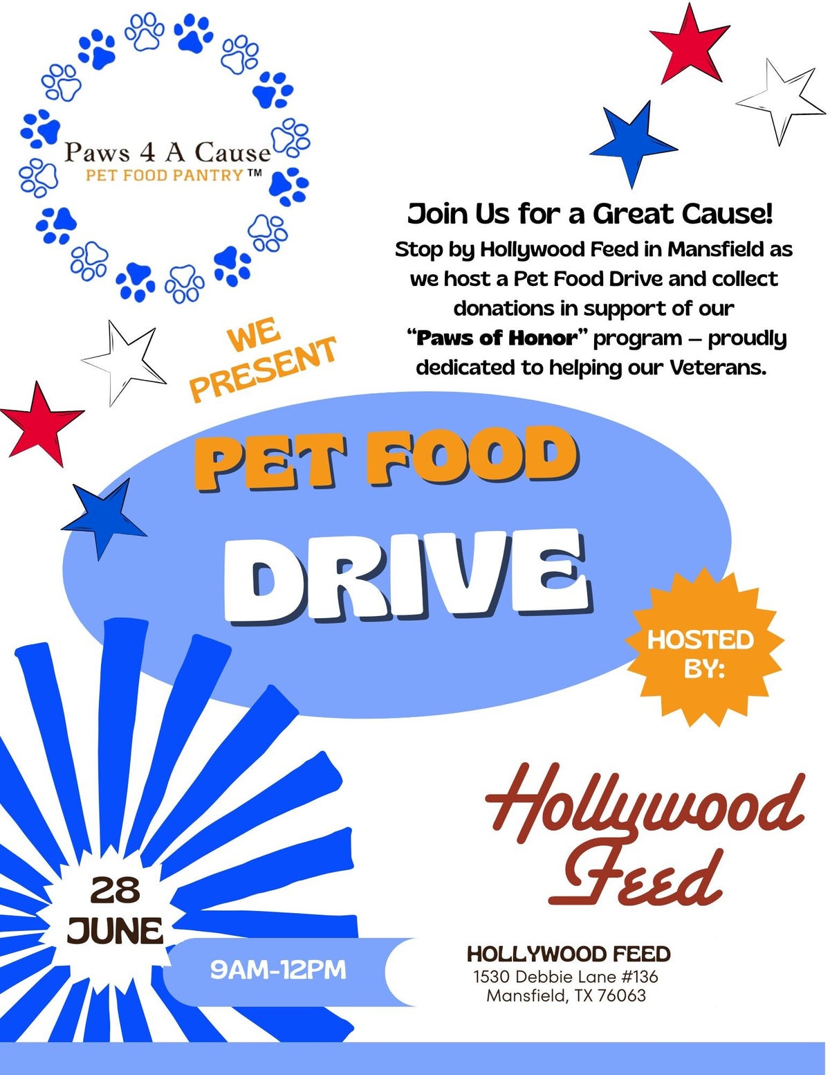 Paws 4 A Cause Pet Food Pantry