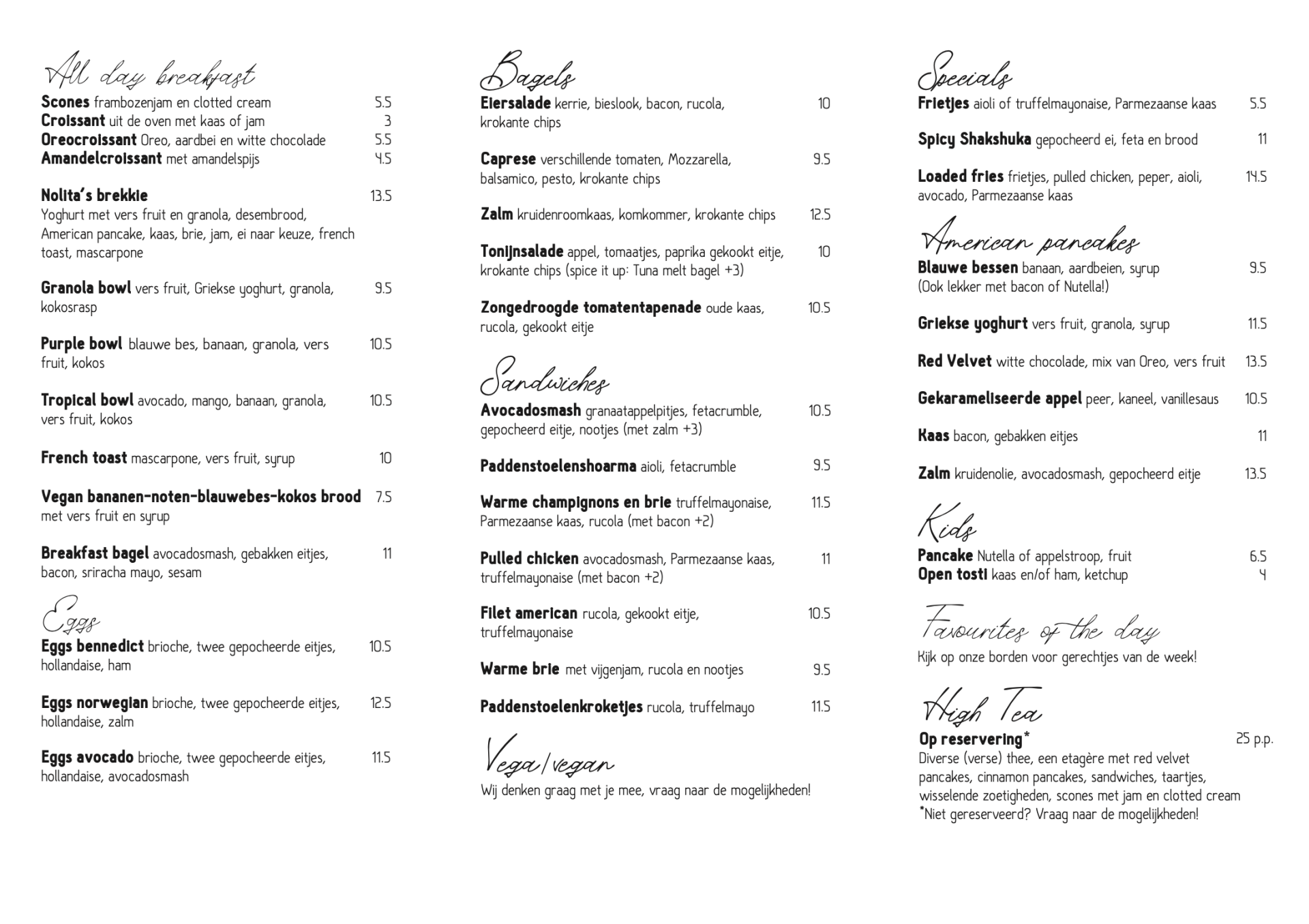 Menu | Nolita