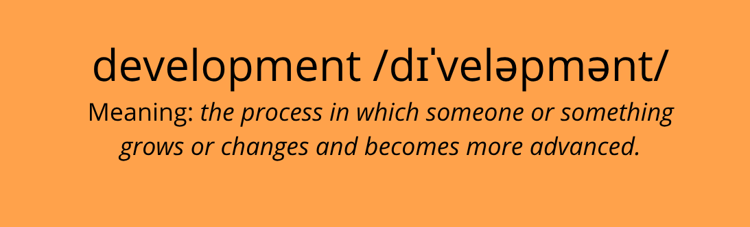 How to pronounce the word 'development'