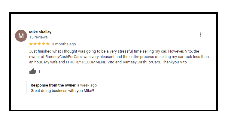 Ramsey Cash For Cars