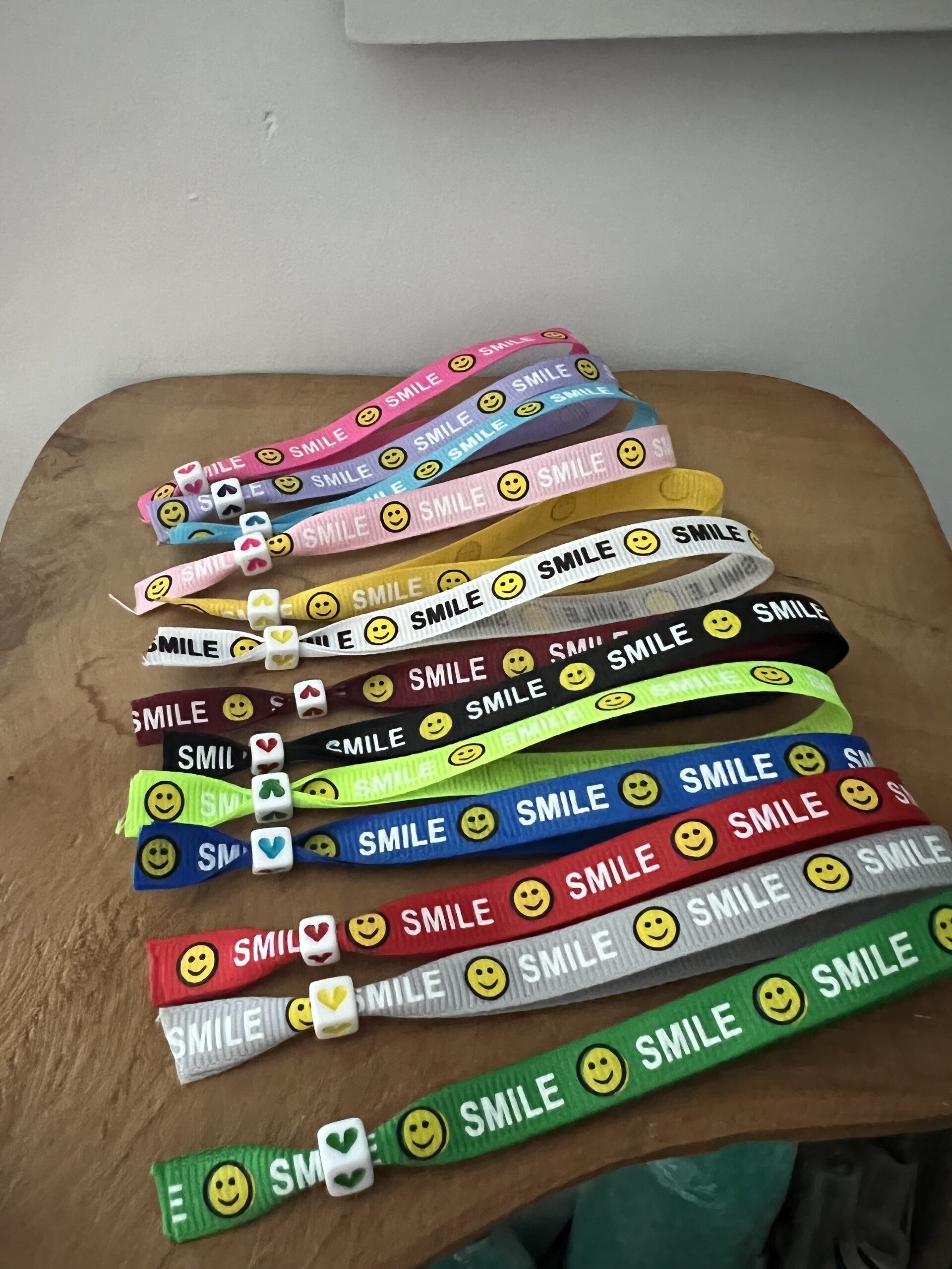 Smiley lint armbandjes | Jewels made by N.B