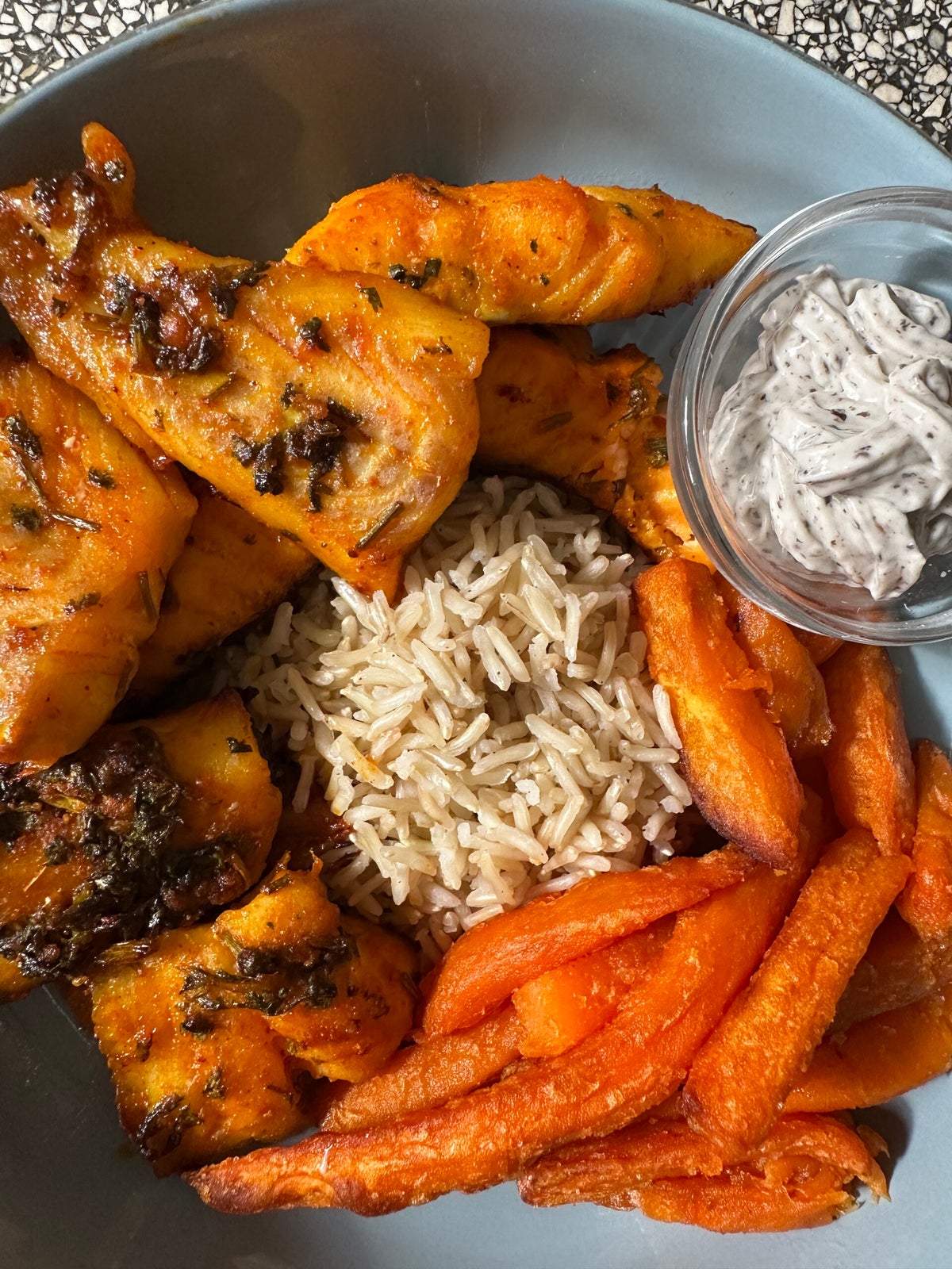 Gebakken vis bowl / Recepten | karimaxkitchen