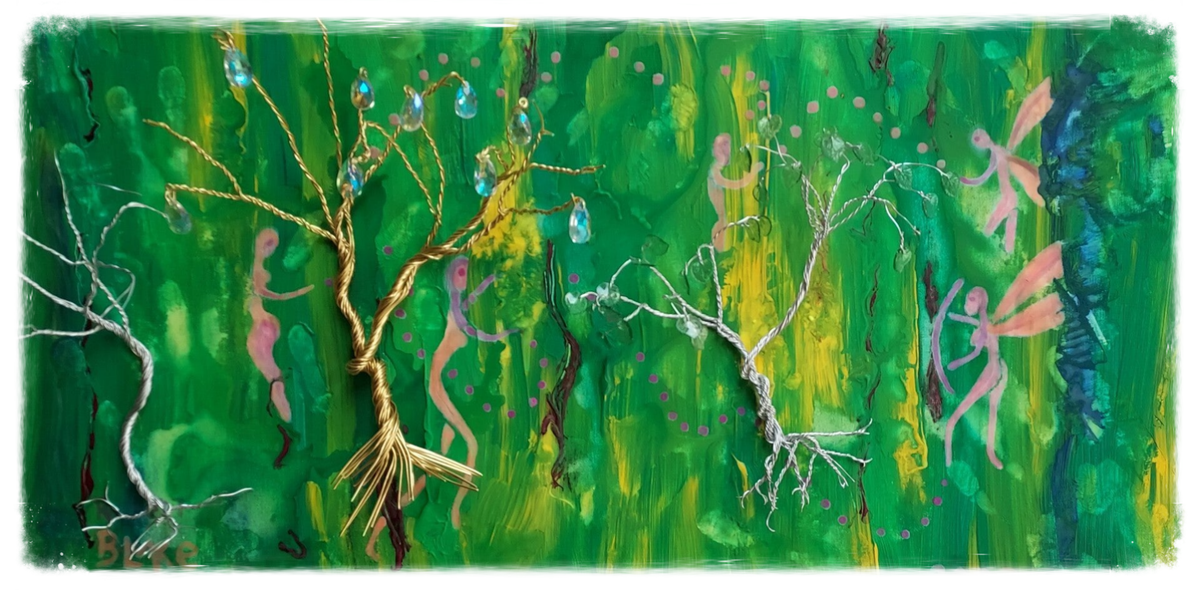 WC Fairies hiding in the woods by day | theblindalleykatgallery.com