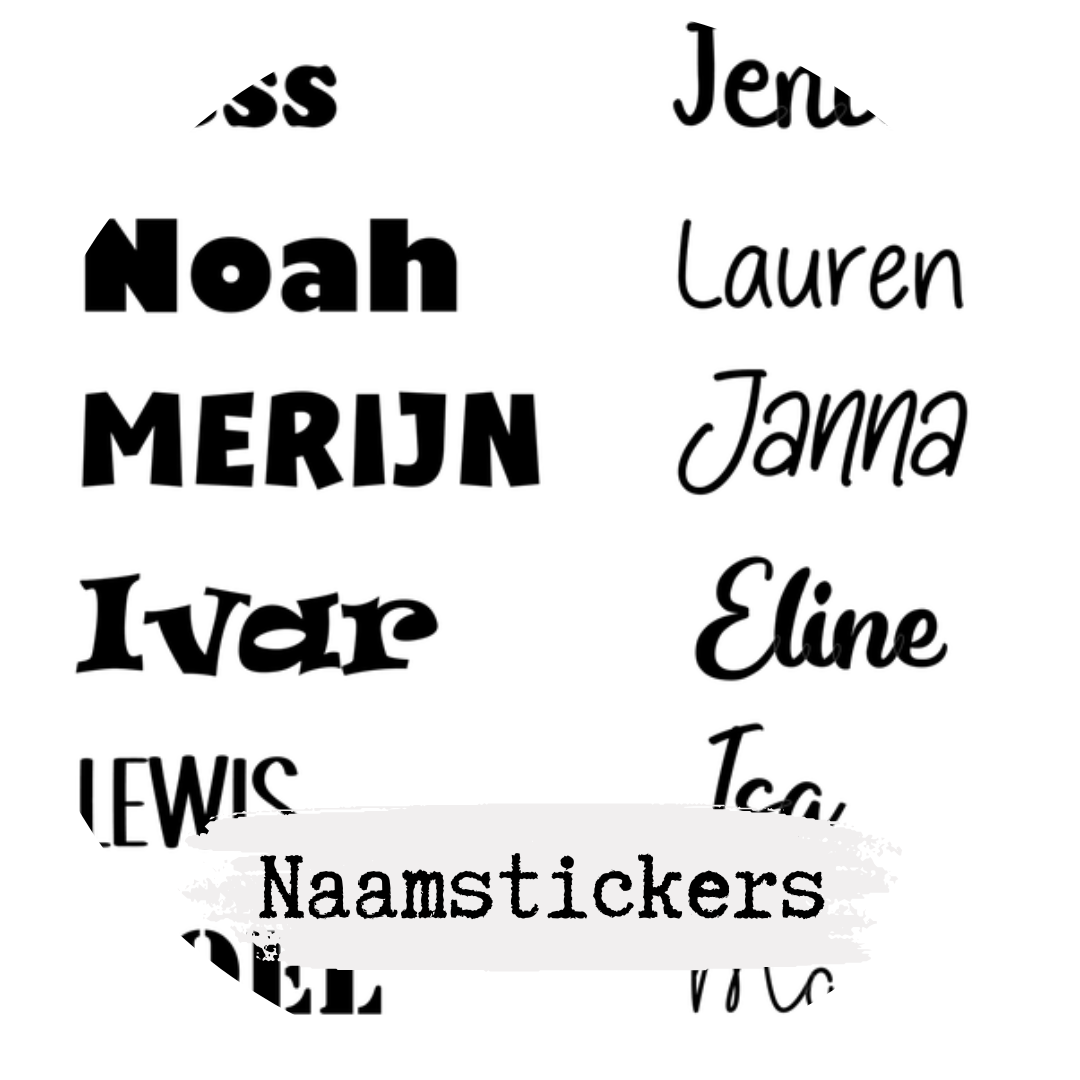 Naamstickers / Stickers | www.lieve-kadootjes.nl