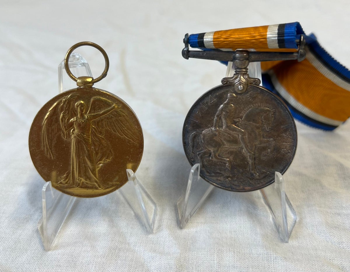 WW1 British War Medal and Victory Medal P.T.E A.COLLINS 28709 Berks ...