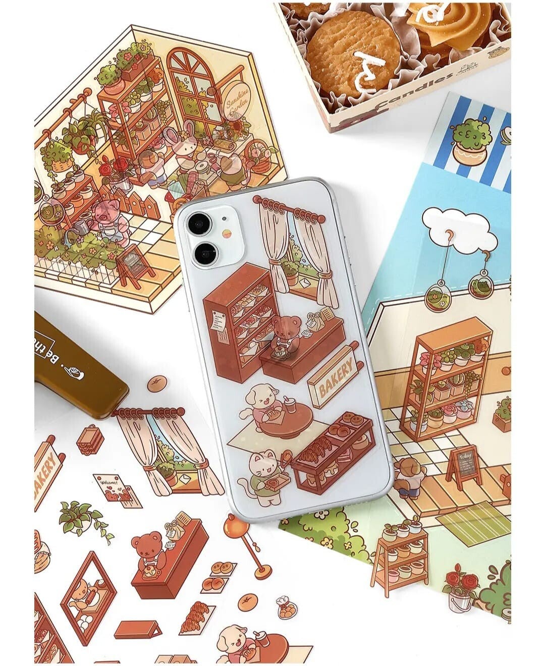 3D- Scene stickers | Bakkerij 2 | Geert & Ko