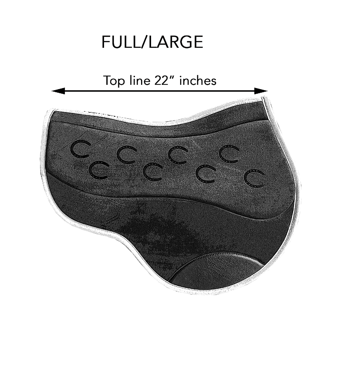 POSH PONY General/Jump saddle pad in BROWN | Posh Pony Equestrian