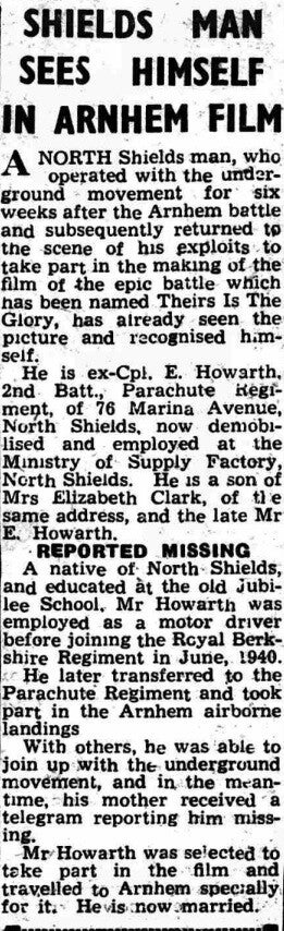 Corporal Edward Howarth / 10th Parachute Battalion | Theirs is the ...