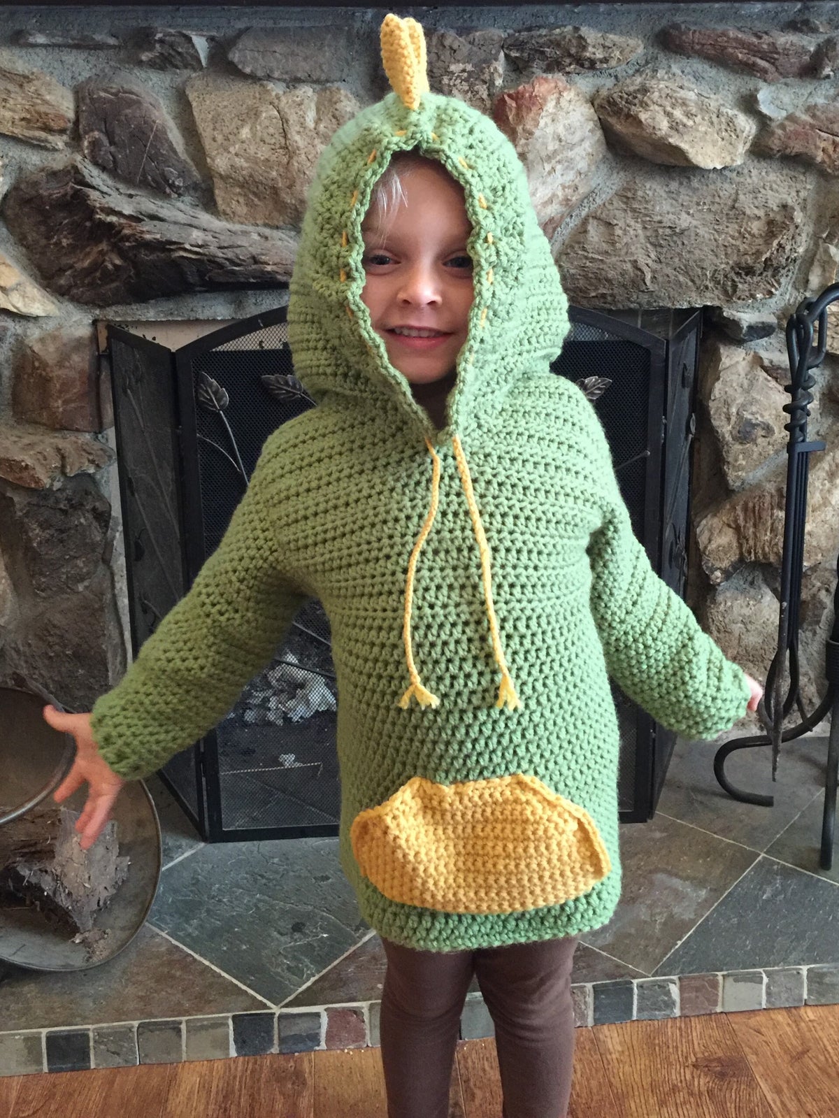 3T/4T Dinosaur Hooded Sweater / Free Patterns | Kitty's Kreations Boutique