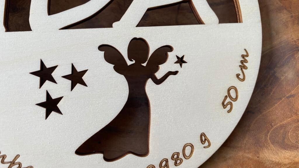 Holzkreis "Fee" | zauber.haft Lasercut & Design